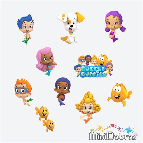 Aplique 3 Cm Bubble Guppies Elo7 Produtos Especiais