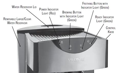 Mr Coffee Ecmp50 Espresso And Cappuccino Maker Instruction Manual