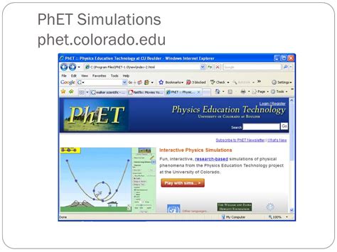 Ppt Effective Integration Of Phet Simulations In Physics Education Powerpoint Presentation