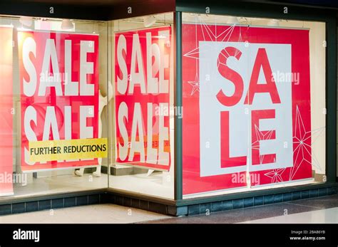 Closing Down End Of Season Sale Sign With Further Reductions And