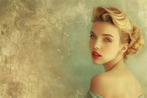 Scarlett Johansson Photo Walipaper In The Style Premium Ai Generated