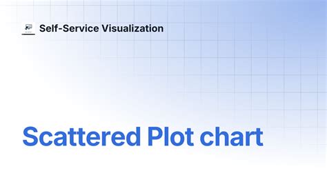 Scattered Plot Chart Self Service Visualization