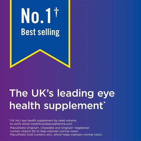 Macushield Original Chewable 30 Tablets Eye Health Supplement 30 G