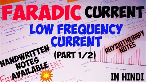Faradic Current In Physiotherapy Low Frequency Current Handwritten