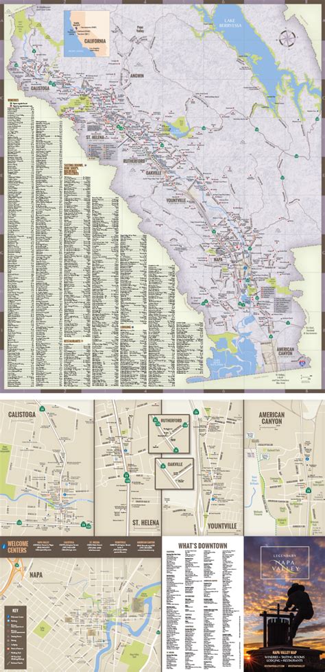 Top Tourist Attraction And Places Map Of Napa Valley Usa Tourist