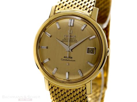 Omega Vintage Meister Constellation Automatic Man Size 18k Yellow Gold