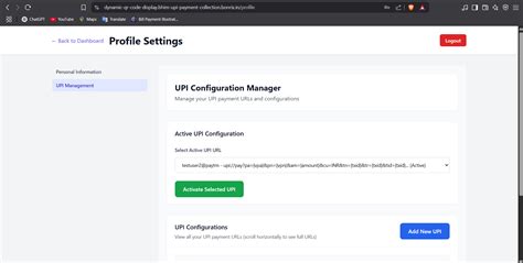 bhim upi payment collection using dynamic qr code display device