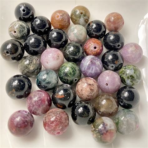 Genuine Natural A Grade Loose Round Semi Precious Smooth Colorful