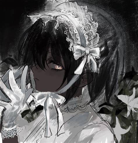 Akai Ringo Eveyuno Original Highres 1girl Black Background Closed Mouth Dark Skinned