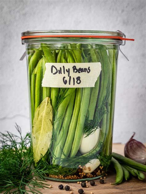 Dilly Beans Pickled Green Bean Recipe Urban Farm And Kitchen