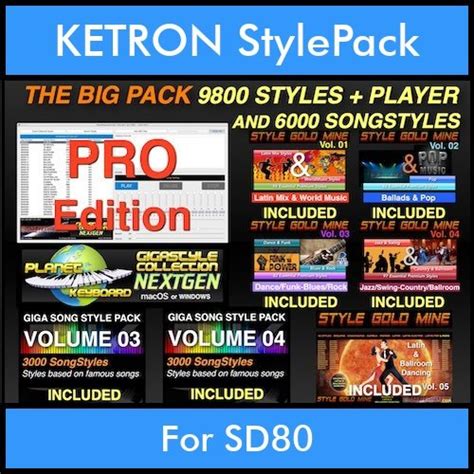 The Big Pack By Pk Incl Gsc Nextgen Pro 9800 Styles With Style Player Vol 1 15800 Styles