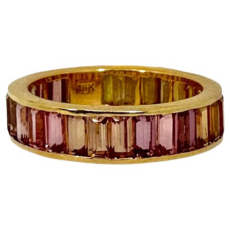Gucci 18k Yellow Gold Cabochon Garnet 5mm Band Ring For Sale At 1stdibs