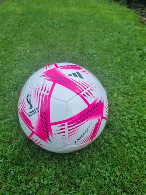 Adidas Fifa World Cup 2022 Al Rihla Club Football Size 5 White Pink £