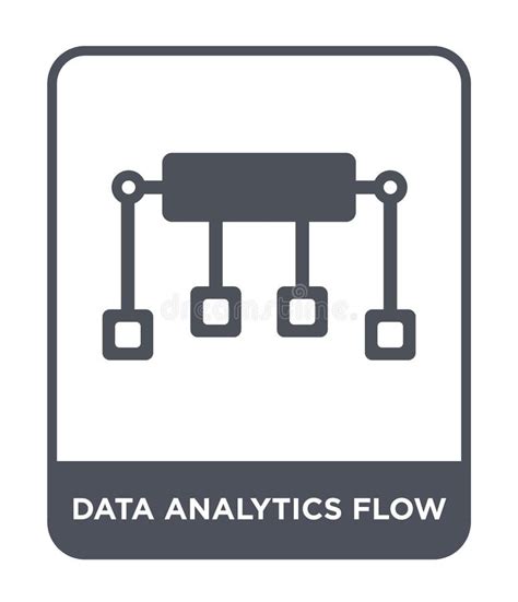 Data Analytics Flow Icon In Trendy Design Style Data Analytics Flow