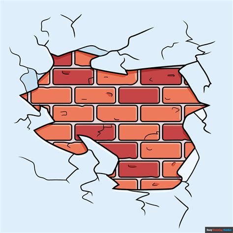 Brick Pattern Drawing How To Draw A Brick Wall 6 Steps Cemvj