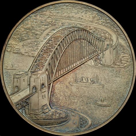 Australia Sydney Harbour Bridge Silver Medal 19325 Our Coin Catalog