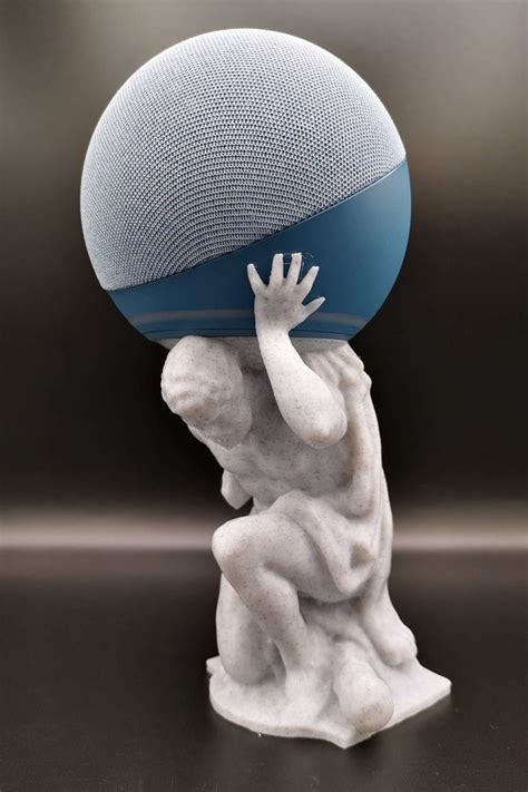Echo Dot Stand Hercules Atlas Statue Holder For Amazon Echo Dot