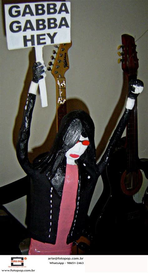 Ramones Joey Papel Mache Escultura Joey Ramone Ramones Punk Rock