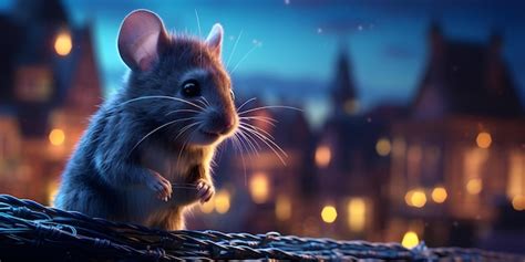 Premium Photo A Curious Mouse Explores A Web Of Electrical Cables