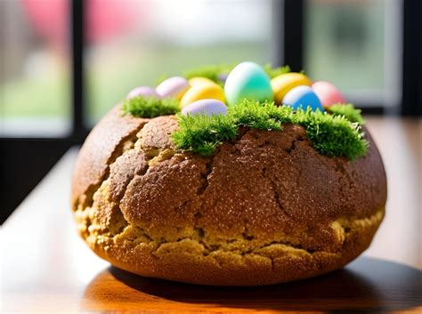 Premium Photo Detailed Easter Bun In Cozy Sharp Highquality