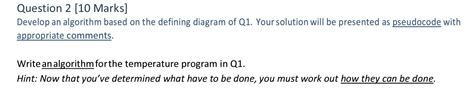 Solved Question Marks Draw An IPO Chart Aka Defining Chegg