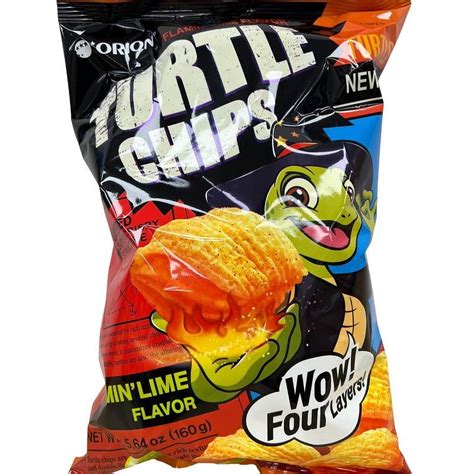 Orion Turtle Chips Flamin Lime Flavor