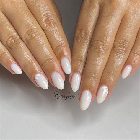 17 Lovely Milky White Almond Nails Designs Thrivenaija