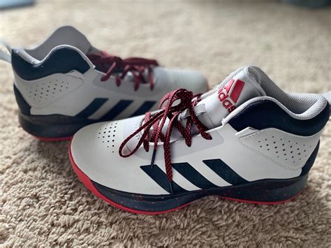 Adidas Redblackand Gray Basketball Shoes Size 7 Cloud Foamのebay公認海外