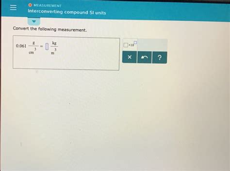 Solved O Measurement Interconverting Compound Si Units