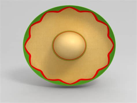 Mexican Hat 3d Model Turbosquid 1245475