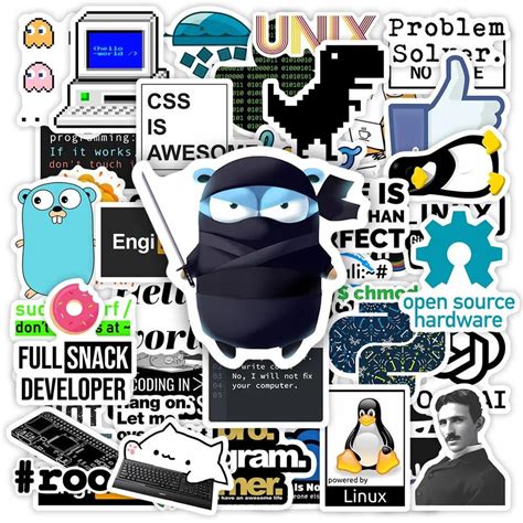 Developer Programming Stickers Coding Language Logos Github Go