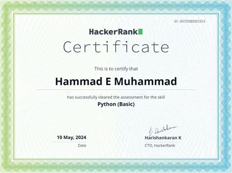 Hammad E Muhammad On Linkedin Im Happy To Share That Ive Obtained A