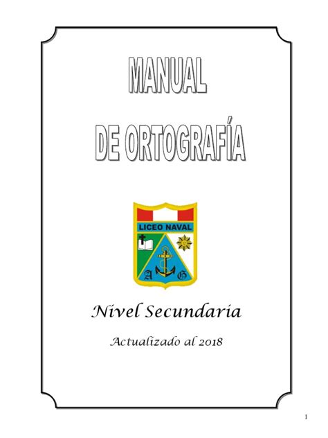 Manual De Ortografía 2018 Pdf Coma Comillas