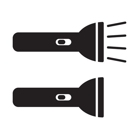 Flashlight Icon On And Off Flashlight Icons 47076496 Vector Art At