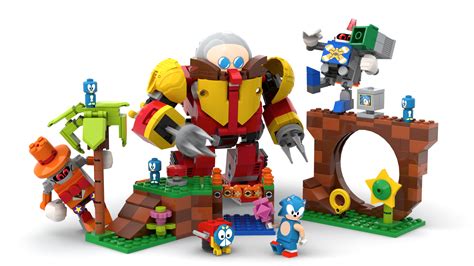 Sonic The Hedgehog Green Hill Zone Ganha Set Lego