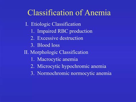 Anaemia Classification Pdf