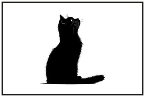 Cat Pounce Silhouette Stealth Pose Graphic By Fijulanam468 · Creative
