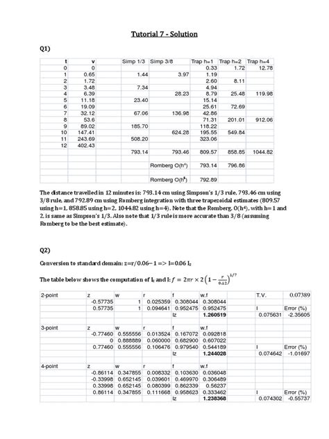 Tutorial 7 Solution Pdf Mathematical Analysis Analysis