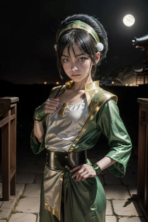 A Woman In A Green And White Outfit Posing For A Picture Seaart Ai