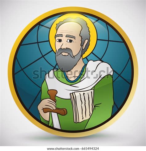 Jesus Disciples Stained Glass Over 2 Royalty Free Licensable Stock