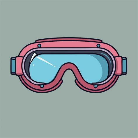 Premium Vector Cute Ski Goggles Icon Vector