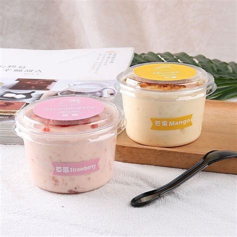 Plastic Dessert Cups With Lids Clear Dessert Plastic Container Mousse