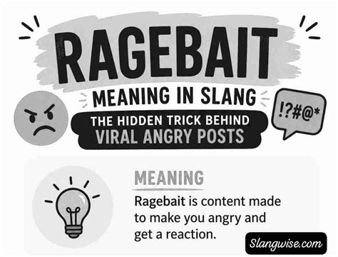 Ragebait Meaning In Slang The Hidden Trick Behind Viral Angry Posts