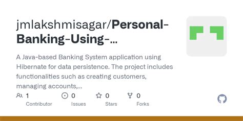 Github Jmlakshmisagarpersonal Banking Using Springcore Hibernate
