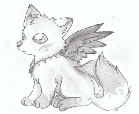 Cute Wolf Drawings At Explore Collection Of Cute