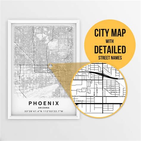 Mapa Imprimible De Phoenix