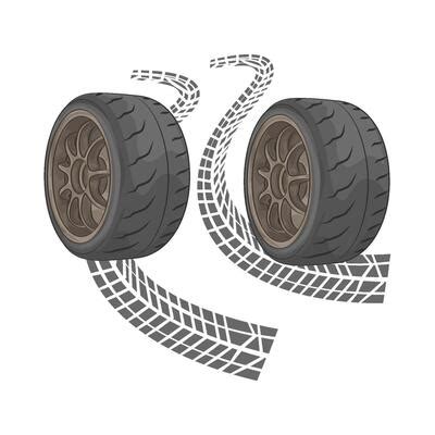 Tire Burnout Effect Vector Art Icons And Graphics For Free Download