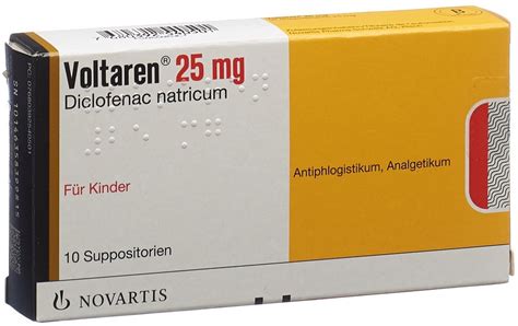 Voltaren Supp 25 Mg Enf 10 Pce Commander En Ligne