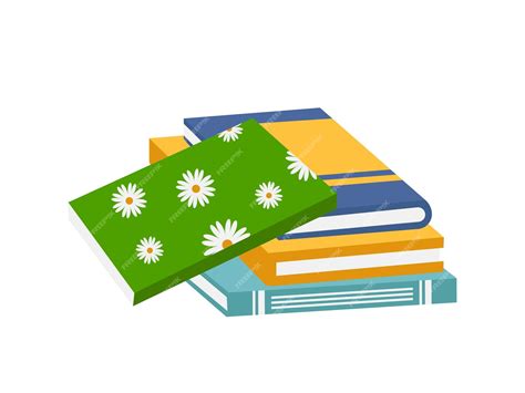 Premium Vector Book Stacks Illustration