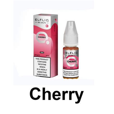 Elfliq By Elf Cherry 10ml Nic Salt 5mg10mg20mg Vaparettes For All